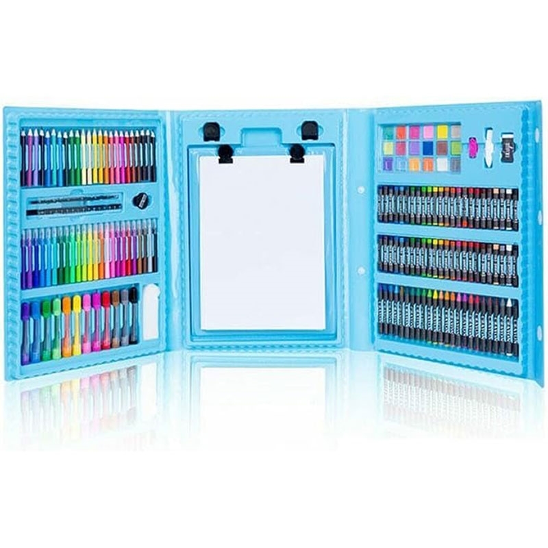 Kids Deluxe Art Kit - 208-Piece Creativity Set with Drawing Board ...